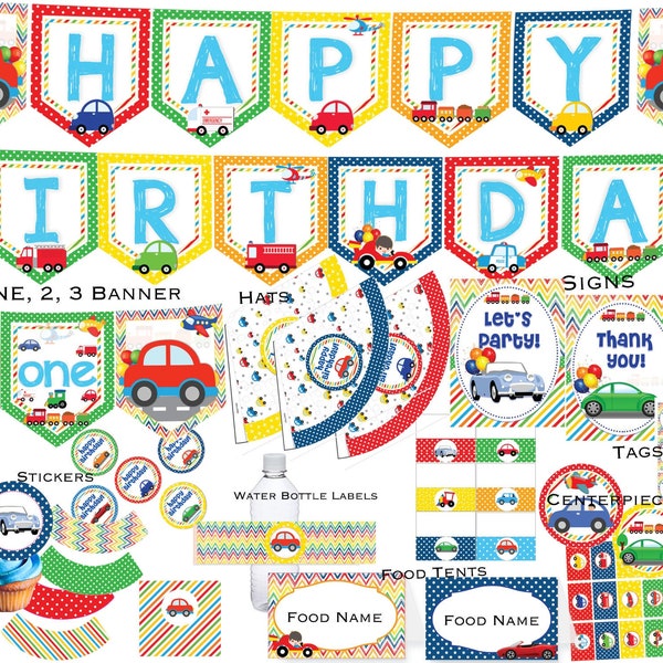 Transportation Party - Etsy