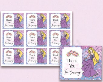 Rapunzel Party Tags - Etsy