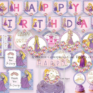 Rapunzel Birthday Party Decorations, Tangled Rapunzel Birthday ...