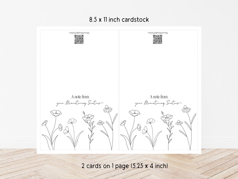 LDS Ministering Cards: Floral Birthday Thank You Notes (PDF Download ...