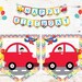 Cars & Trucks Birthday Banner: Printable Rainbow Theme (PDF) - Etsy