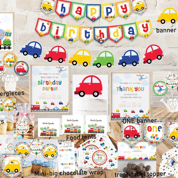Transportation Party - Etsy