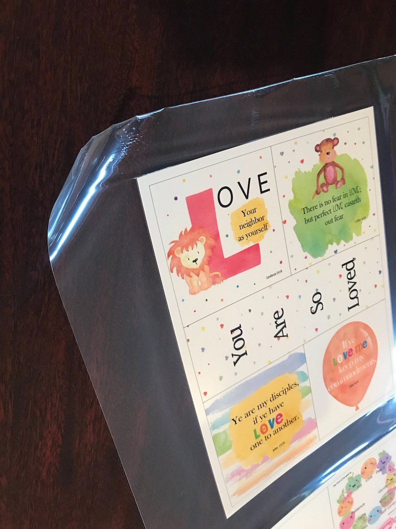 Kids Bible Verse Cards Printable, the Fruit of the Spirit is Love ...