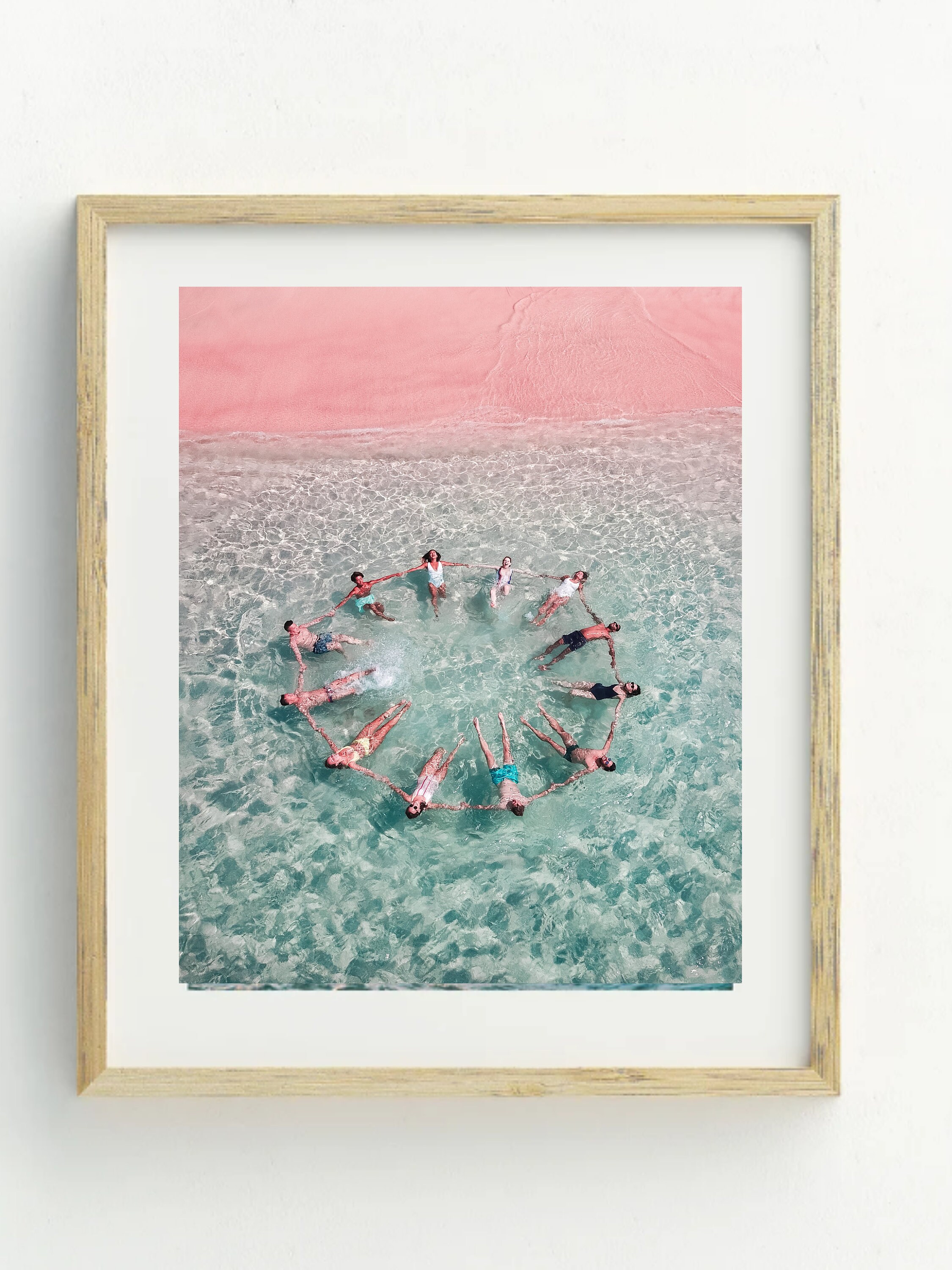 Synchronize Swimmers in the Ocean Printable Wall Art - Etsy