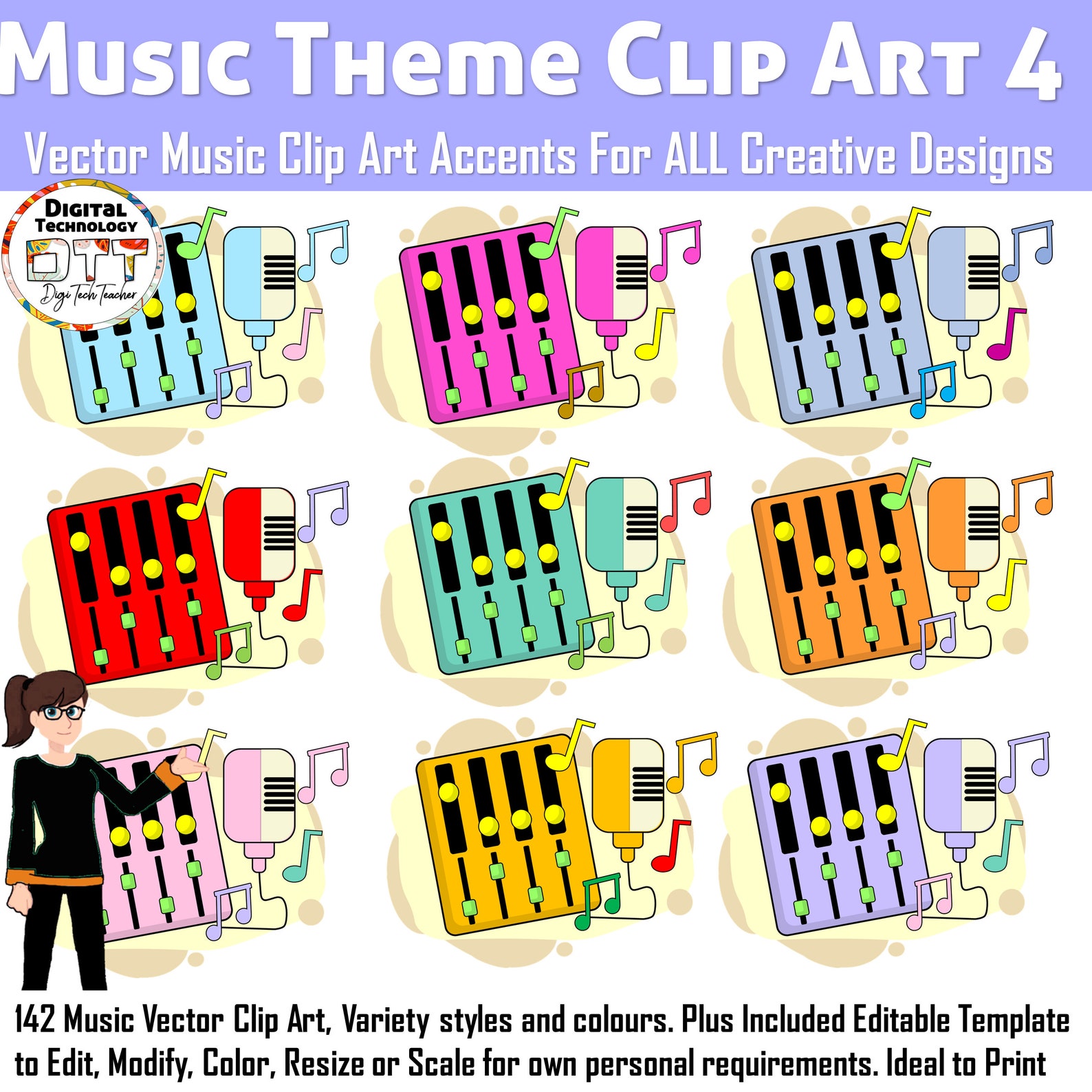Music Vector Clip Art 4, Media Music Clip Art, Music Icon Clip Art ...