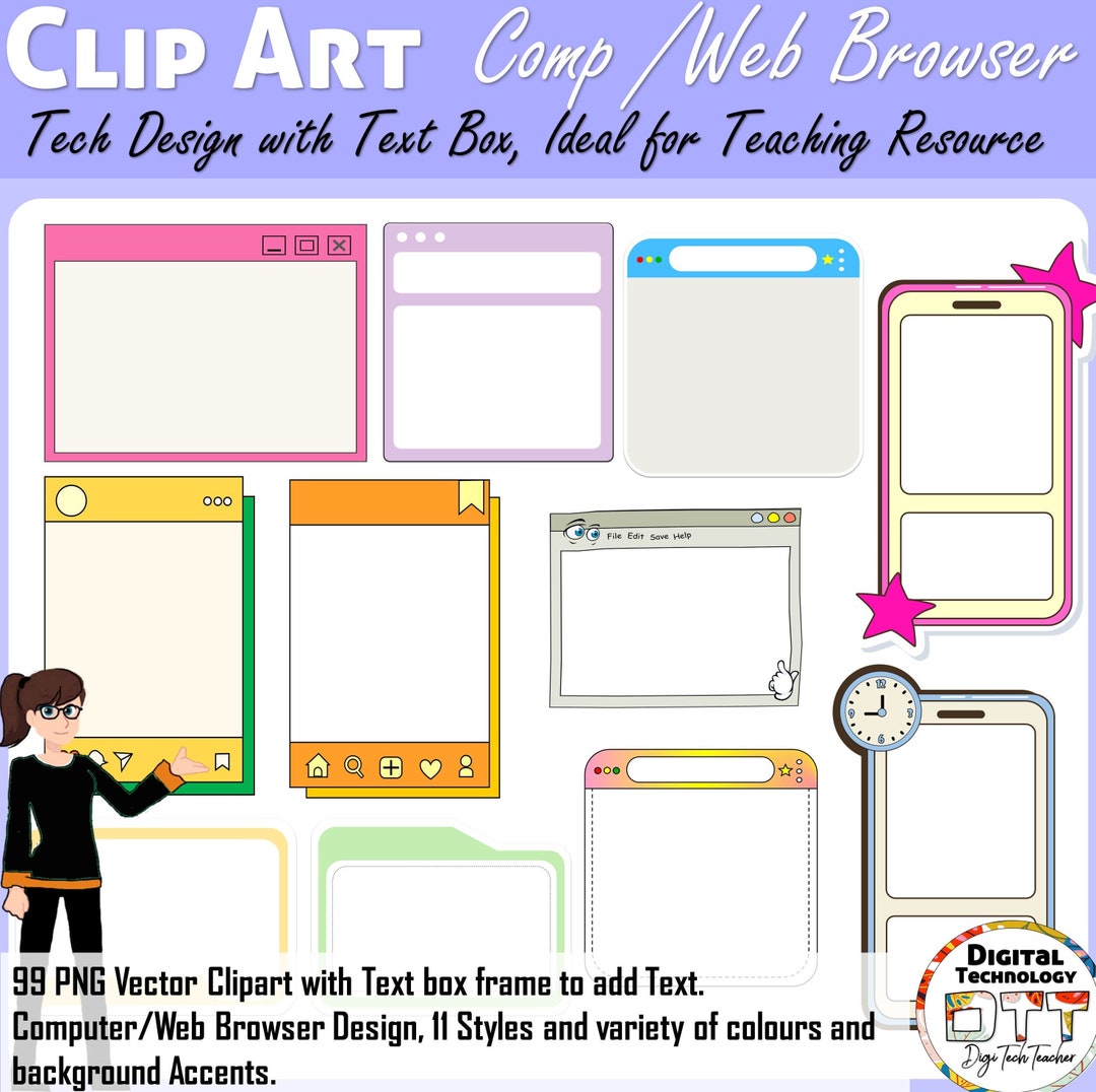 Computer Browser Textbox Frame Clipart 1, Computer Social Media Clipart ...