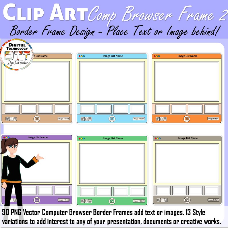 Computer Browser Border Frame Clipart 2, Browser Window Clipart ...