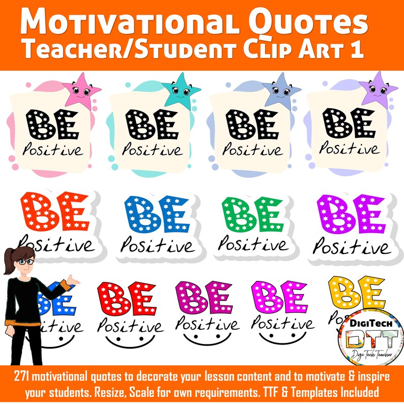 Motivational Quote Clipart 1, Inspirational Student Quote Clipart ...