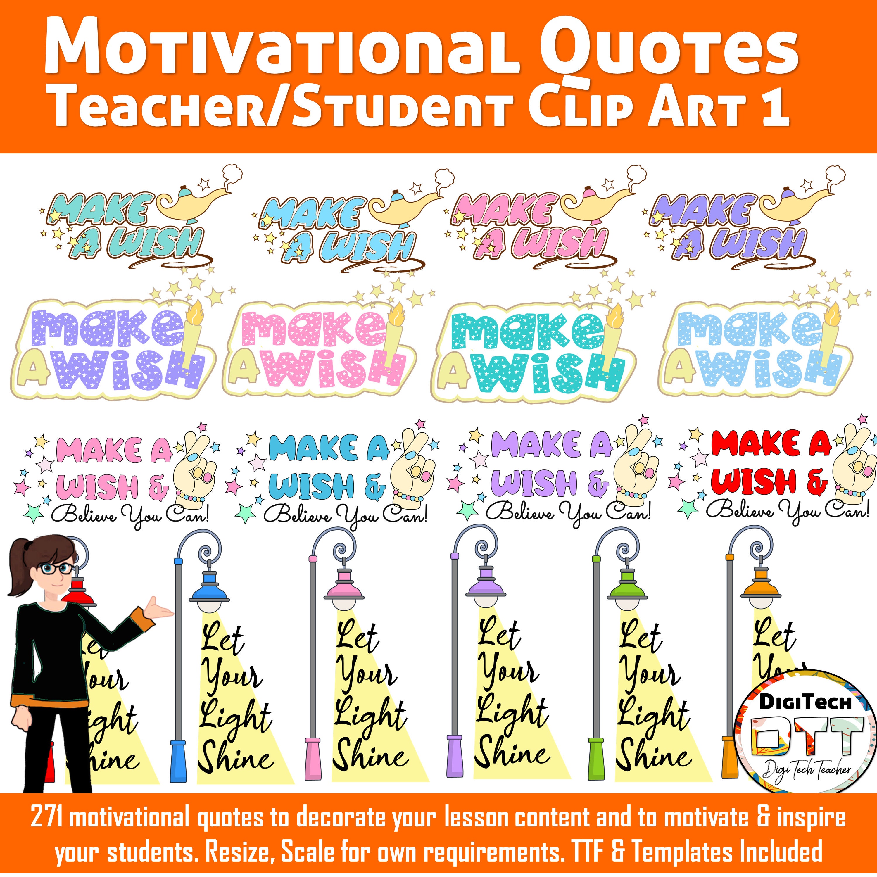 Motivational Quote Clipart 1, Inspirational Student Quote Clipart ...