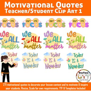 Motivational Quote Clipart 1, Inspirational Student Quote Clipart ...