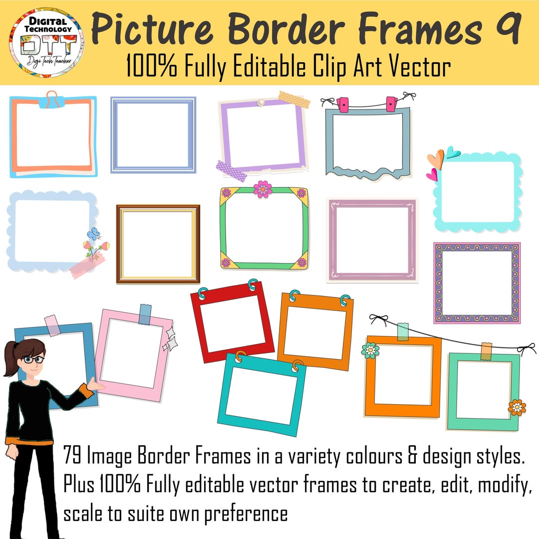 Picture Border Frames 9 Clipart, Photo Border Clip Art, Photo Frame ...