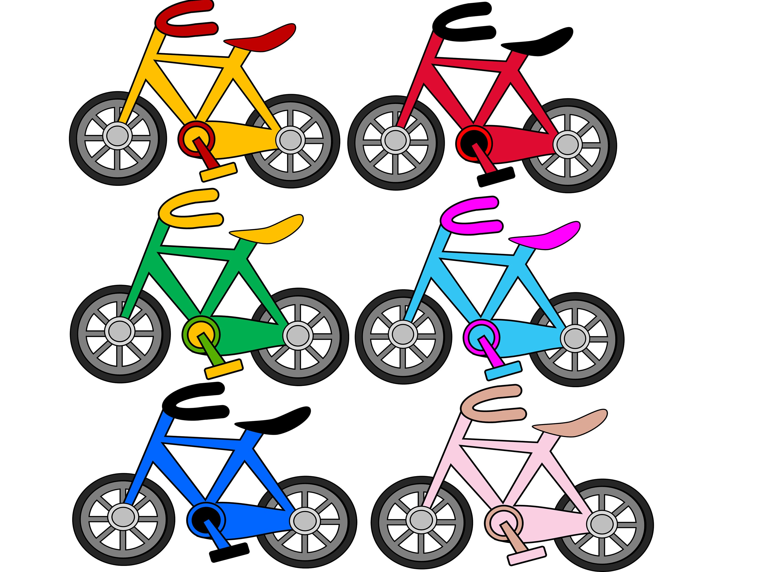Kids Bicycle Clipart