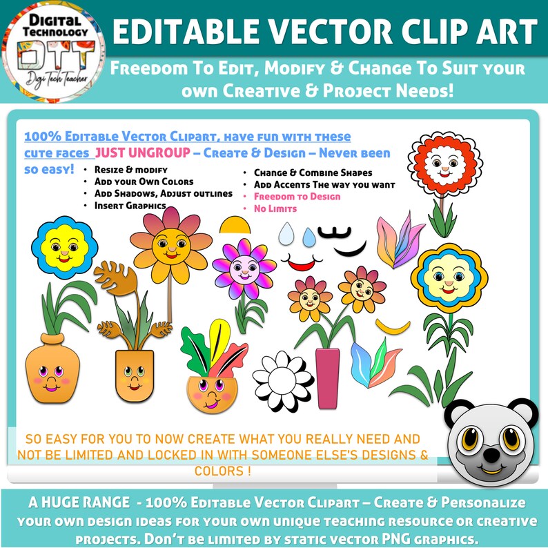 100 Clipart Bundle 6 Variety Clipart Fully Editable - Etsy
