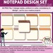 Notepad Clipart 1, Text Frames, PNG, Vector Notepad, Clipart Text Frame ...