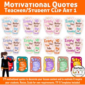 Motivational Quote Clipart 1, Inspirational Student Quote Clipart ...