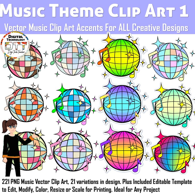 Music Vector Clip Art 1, Media Clip Art, Music Icon Clip Art, Teacher ...