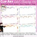 Notes and Label Vector Clipart, Name Tag Clipart, Notepad Clipart ...