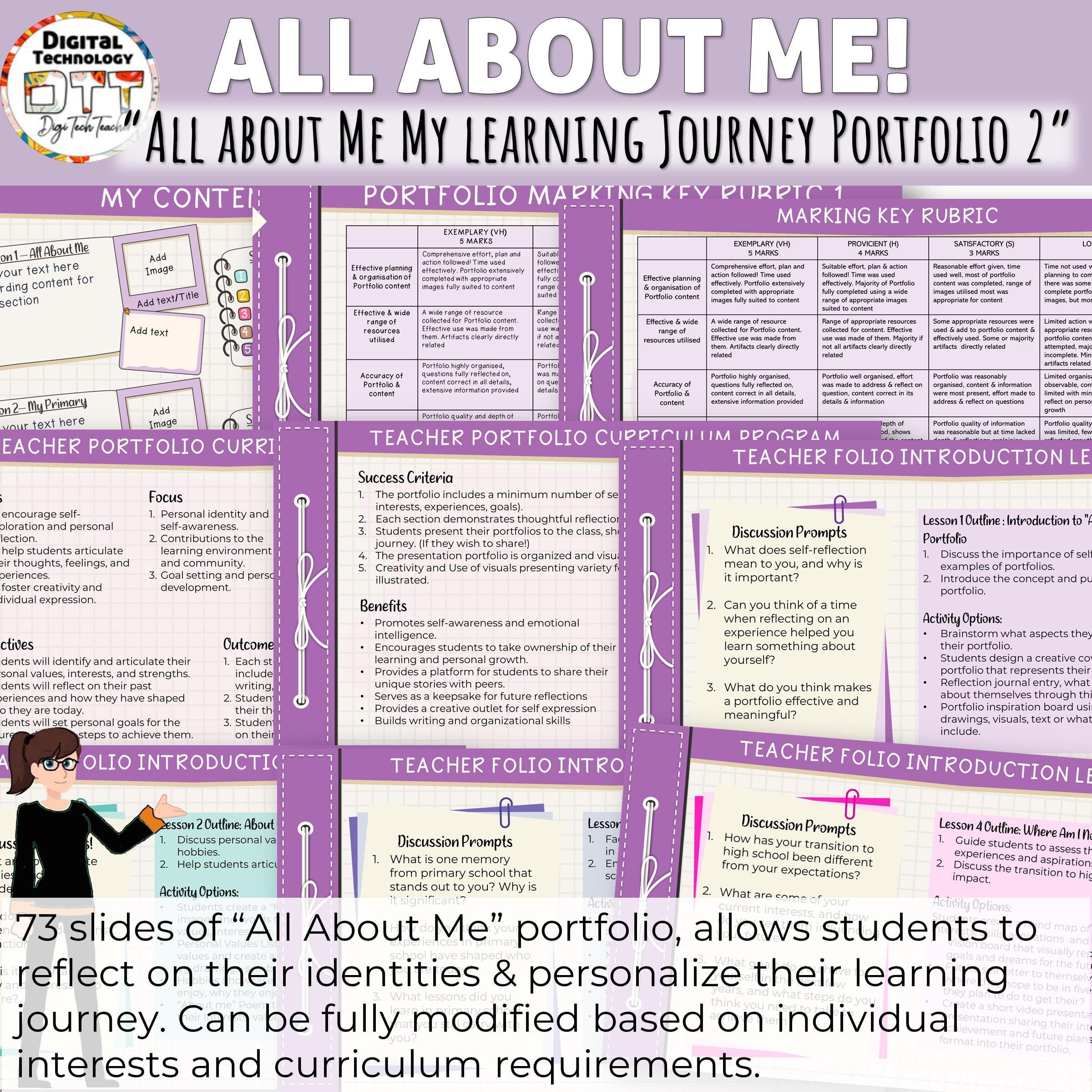 All About Me Notebook, Learning Journey Notebook 2, Guided Journal ...
