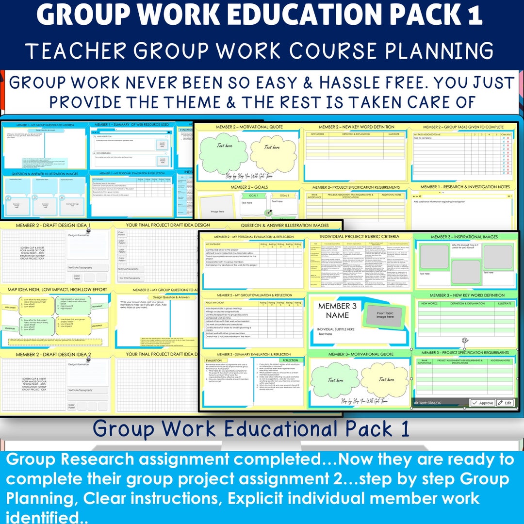 Teacher Group Project Powerpoint Template: Student Lesson Planner ...