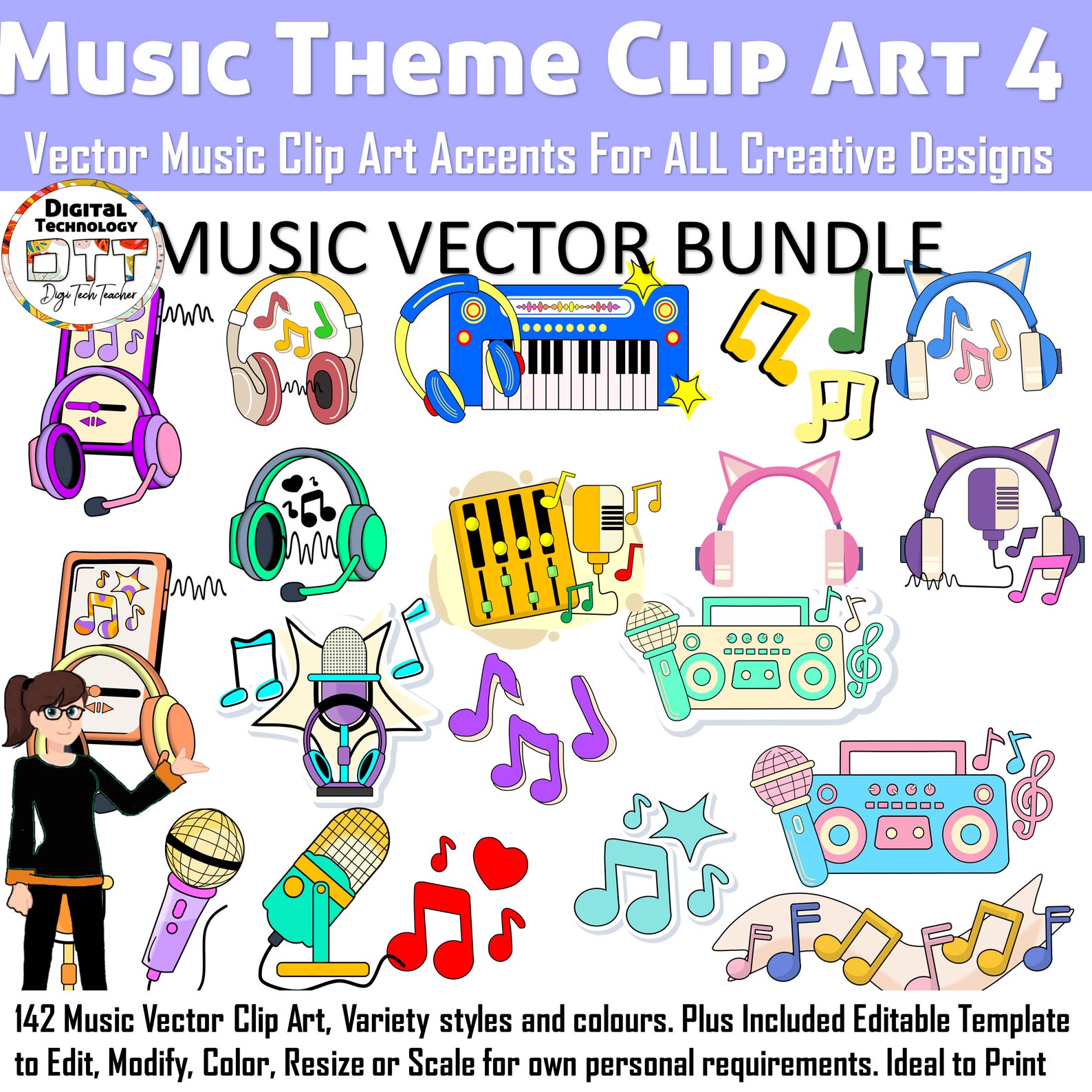 Music Vector Clip Art 4, Media Music Clip Art, Music Icon Clip Art ...