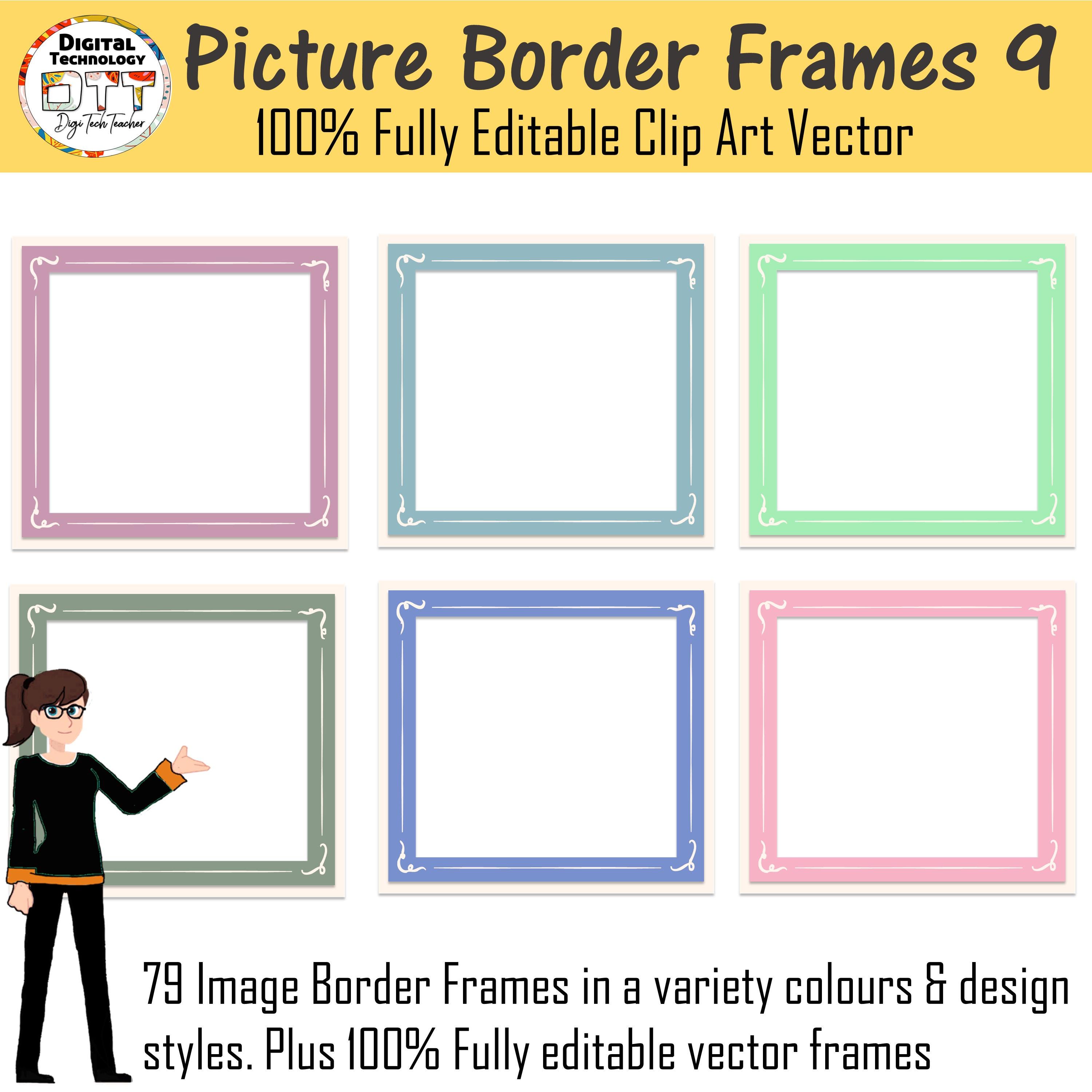 Picture Border Frames 9 Clipart, Photo Border Clip Art, Photo Frame ...