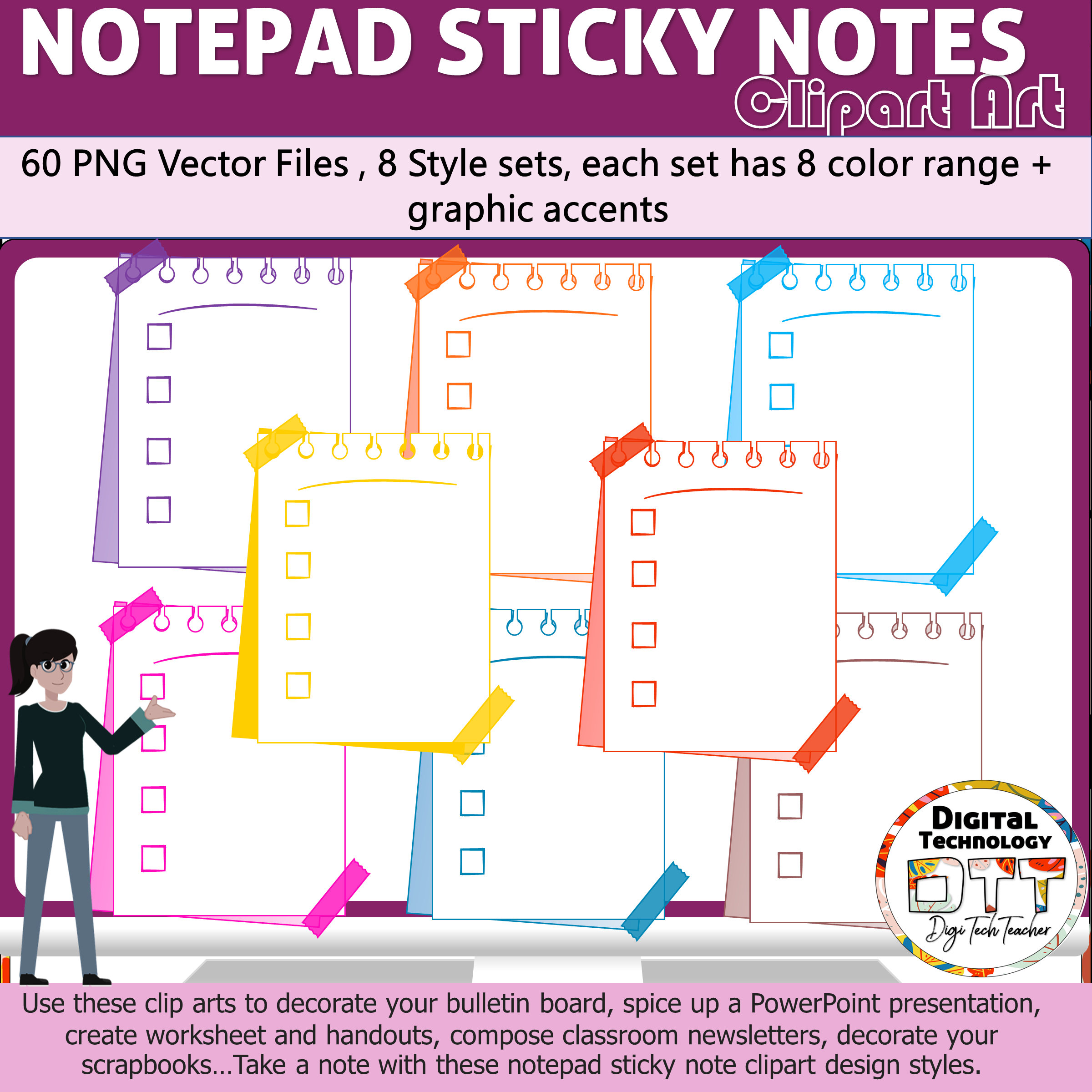 Post It Note Clip Art For Powerpoint