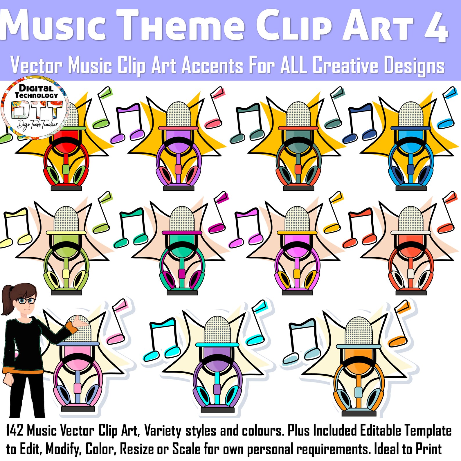 Music Vector Clip Art 4, Media Music Clip Art, Music Icon Clip Art ...