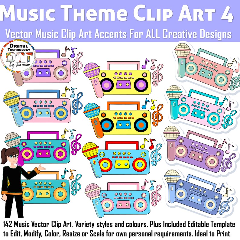 Music Vector Clip Art 4, Media Music Clip Art, Music Icon Clip Art ...