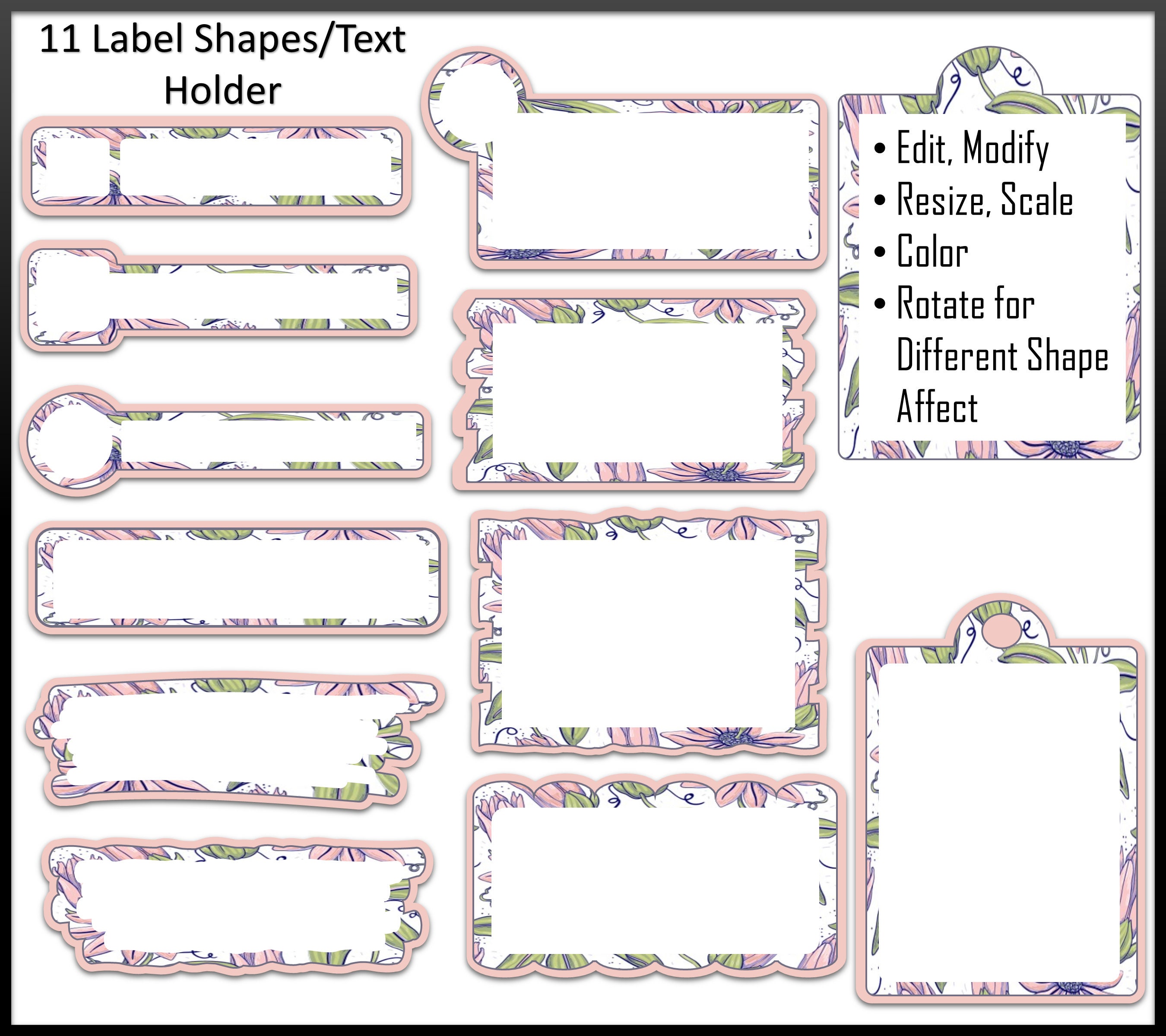 Label Clipart 1, 332 PNG, Editable Graphic, Name Lable, Label Frame ...