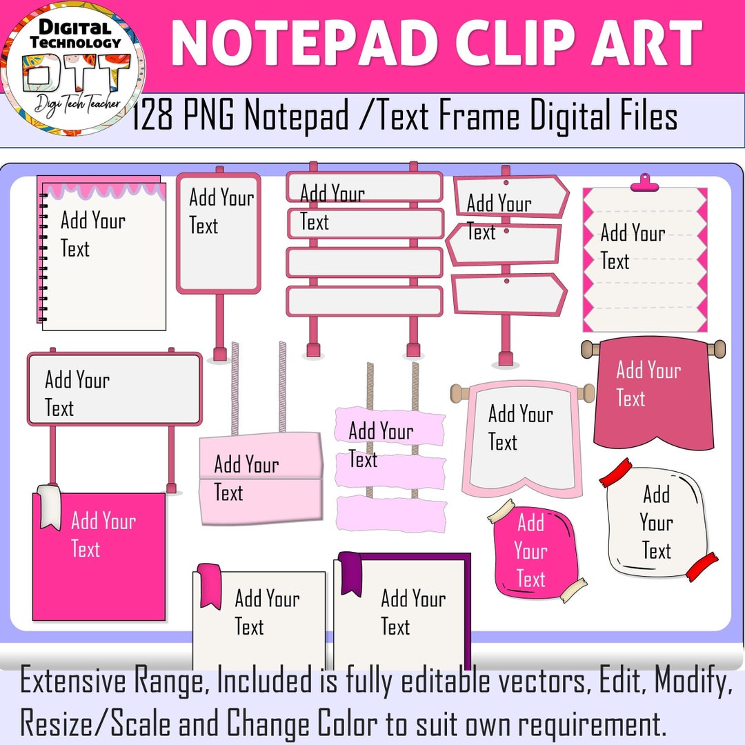 Notepad Clipart 5, 128 PNG, Label Clipart, Sticky Note Clipart, Signs ...
