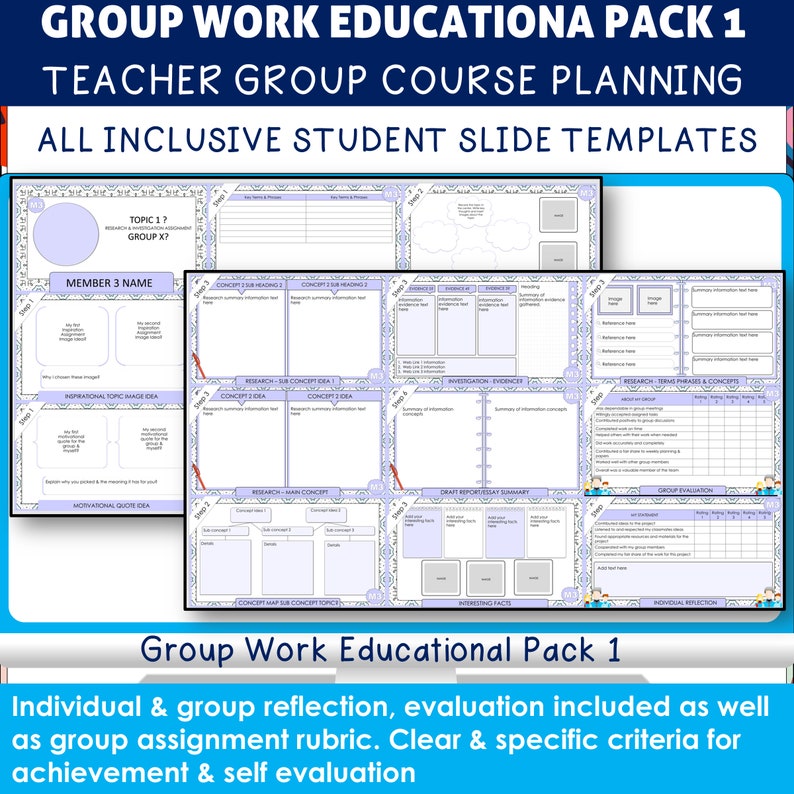 Teacher Group Project Powerpoint Template: Student Lesson Planner ...