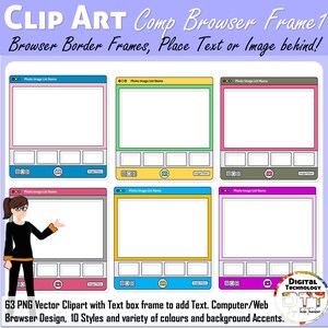 Computer Browser Border Frame Clipart 1, Browser Window Clipart ...