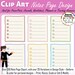 Note Page Vector Clipart Notepad Vector Clipart Stationary - Etsy
