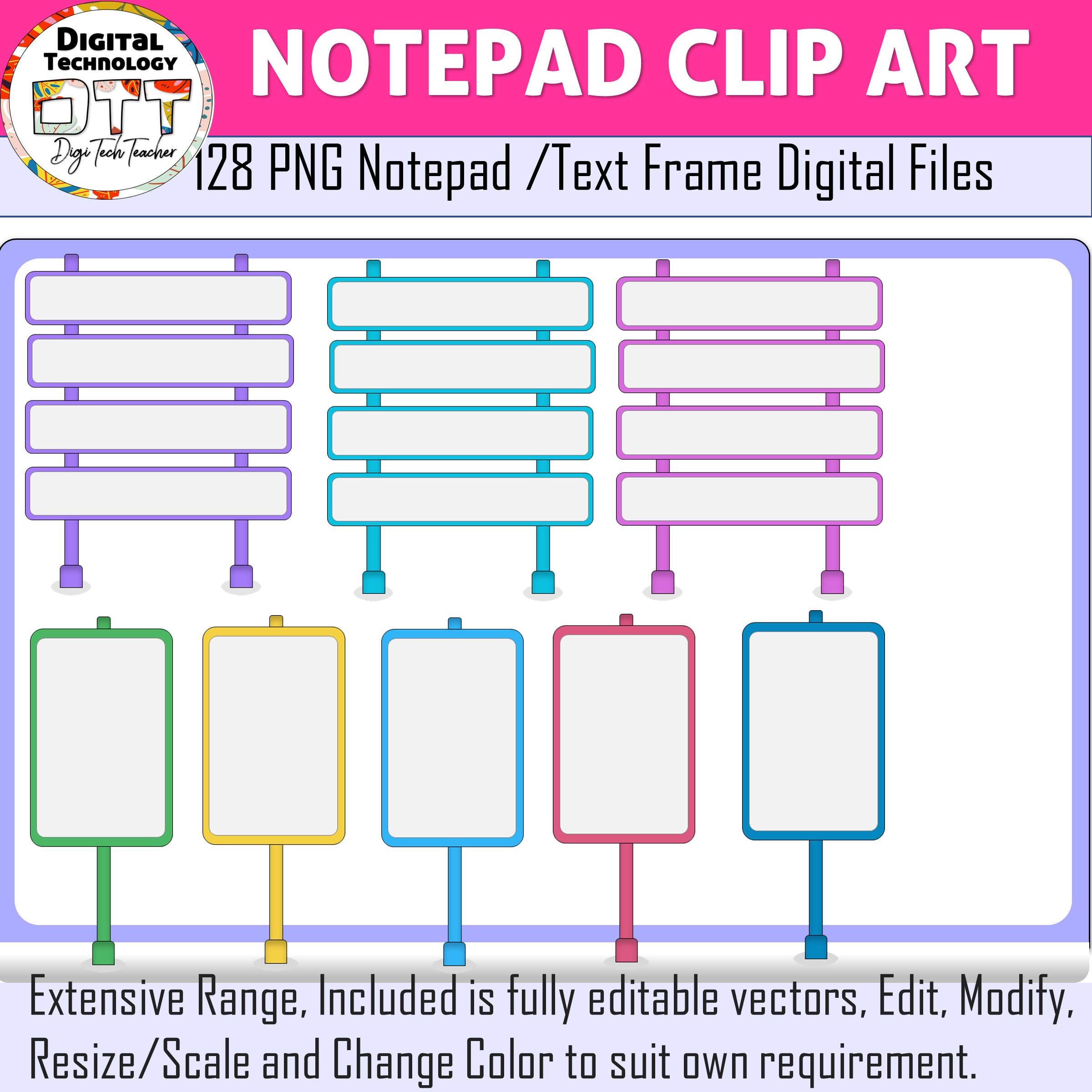 Notepad Clipart 5, 128 PNG, Label Clipart, Sticky Note Clipart, Signs ...