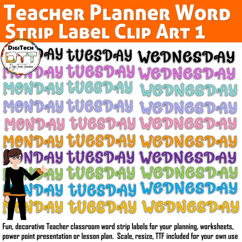 Text Name Label Clipart 1, Subject Name Tags, Fancy Font, Text Headers ...