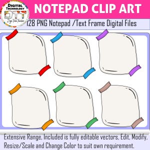 Notepad Clipart 5, 128 PNG, Label Clipart, Sticky Note Clipart, Signs ...