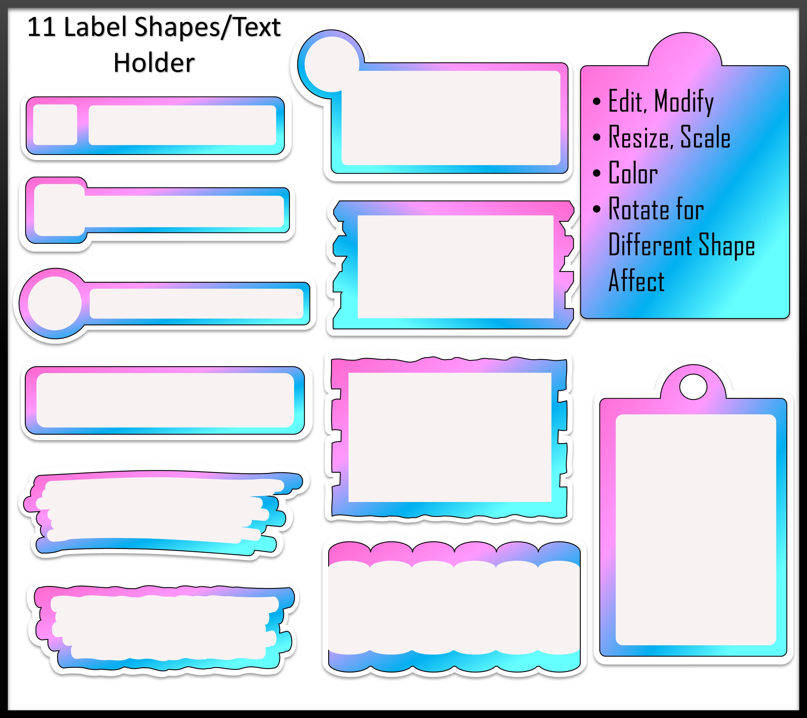 Label Clipart 1, 332 PNG, Editable Graphic, Name Lable, Label Frame ...