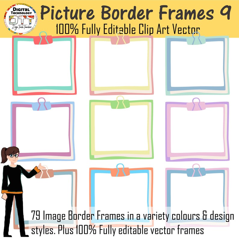 Picture Border Frames 9 Clipart, Photo Border Clip Art, Photo Frame ...