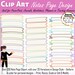 Note Page Vector Clipart Notepad Vector Clipart Stationary - Etsy