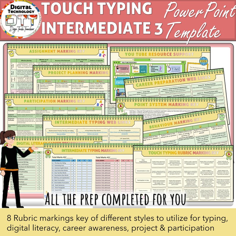 Touch Typing Intermediate 3, Keyboarding, Computer Lessons, Student ...