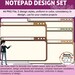 Notepad Clipart 1, Text Frames, PNG, Vector Notepad, Clipart Text Frame ...