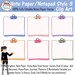 Note Paper Vector Clipart: 77 PNG Graphics, Editable Template (instant ...