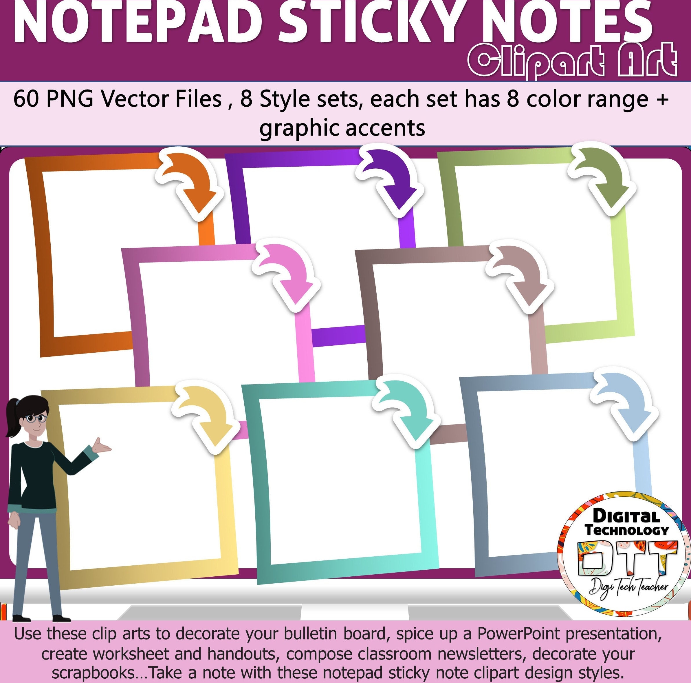 Post It Note Clip Art For Powerpoint