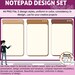 Notepad Clipart 1, Text Frames, PNG, Vector Notepad, Clipart Text Frame ...