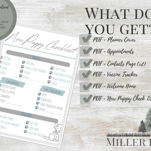 INSTANT DOWNLOAD BUNDLE: New Puppy Printable Bundle Printable Pet ...