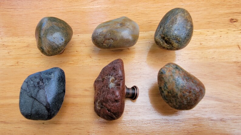 Lake Superior Rock Knobs Cabinet Pulls - Etsy