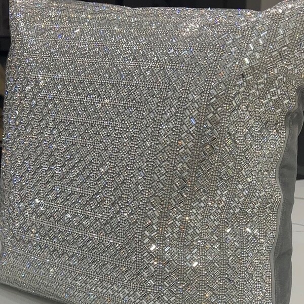 Rhinestone Pillows - Etsy