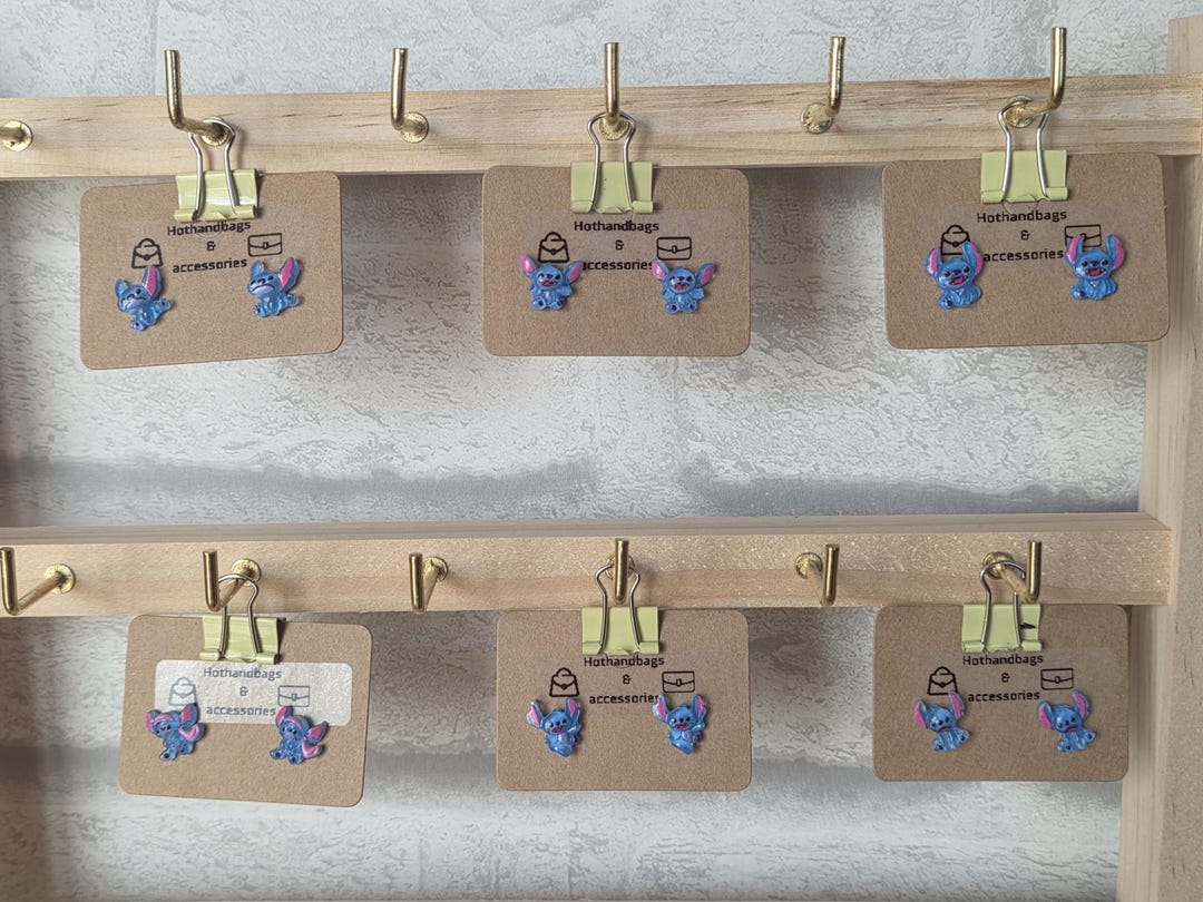 Disney Stitch Character Small Stud Earrings - Etsy