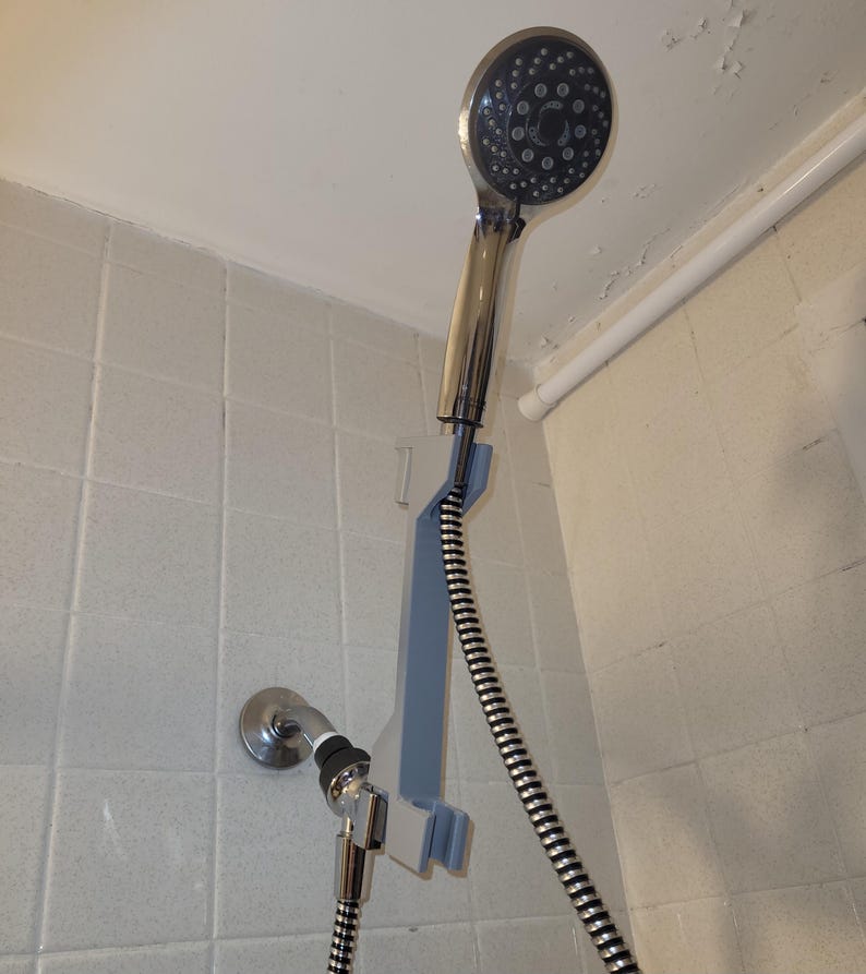 3D Printed Shower Head Height Adjuster: Extends 9" - Etsy