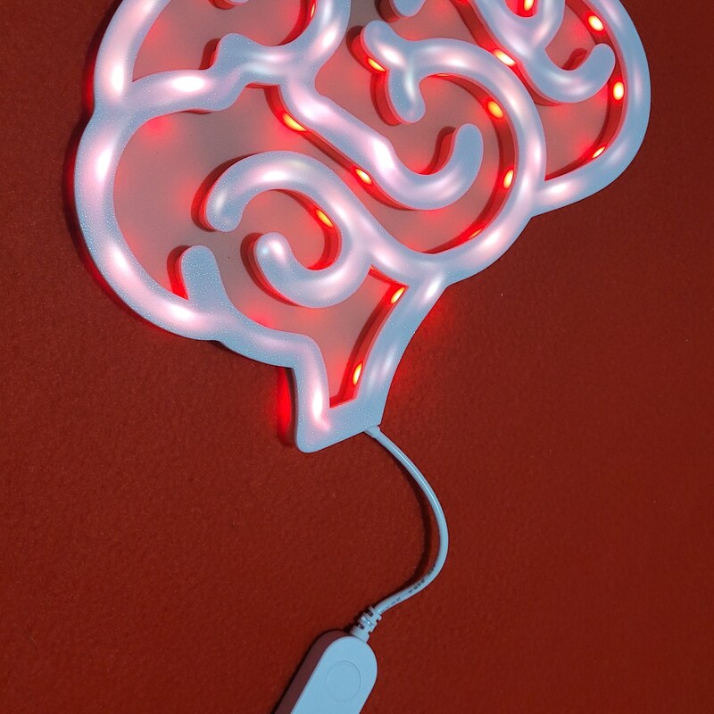 Neon Brain Light - Etsy